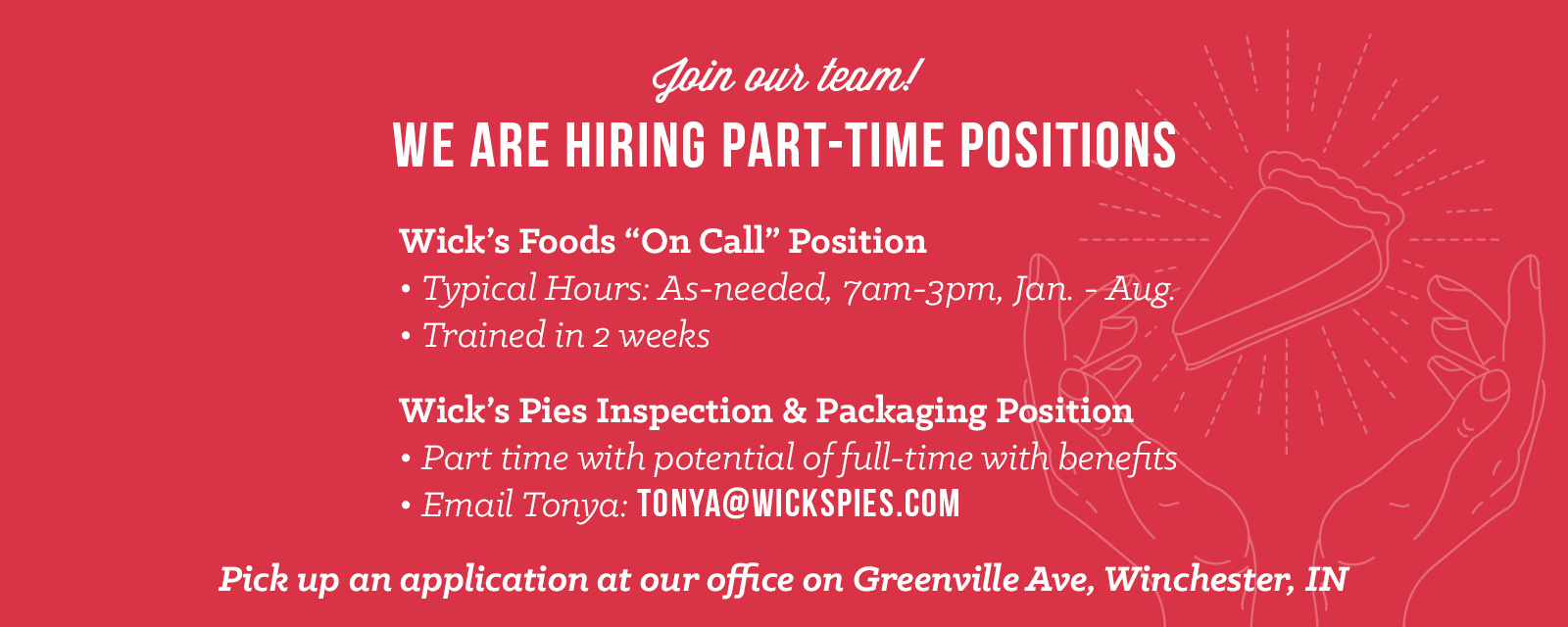 Wicks Pies | Pie Crusts | Pie Glaze | since 1944 | Shipping Nationwide
